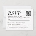 Elegant Wedding RSVP Menu Choices 4 Guests Card | Zazzle