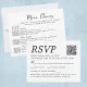 Elegant Wedding RSVP Menu Choices 4 Guests Card | Zazzle