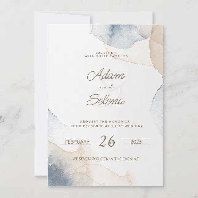 elegant wedding Save the date invitation | Zazzle
