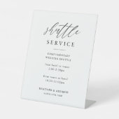 Elegant Wedding Shuttle Service Sign | Zazzle
