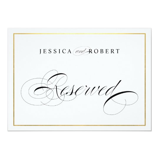 Reserved seating sign for wedding reception invitation | Zazzle.com