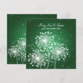 Elegant Wedding Summer Sparkle Emerald Green Invitation | Zazzle