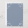 Elegant Wedding Vintage Dusty Blue Calligraphy Invitation | Zazzle
