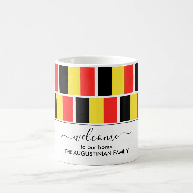 Elegant Welcome BELGIUM FLAG Coffee Mug | Zazzle