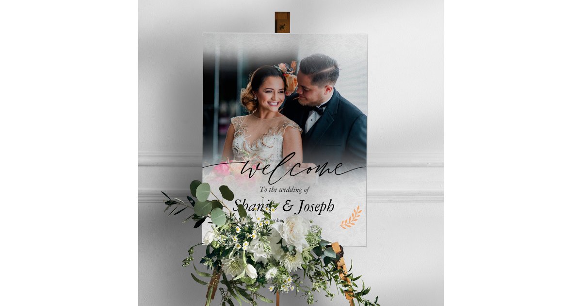 Elegant Welcome Wedding Poster | Zazzle