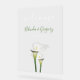 Elegant White Calla Lilies Wedding Welcome Sign | Zazzle