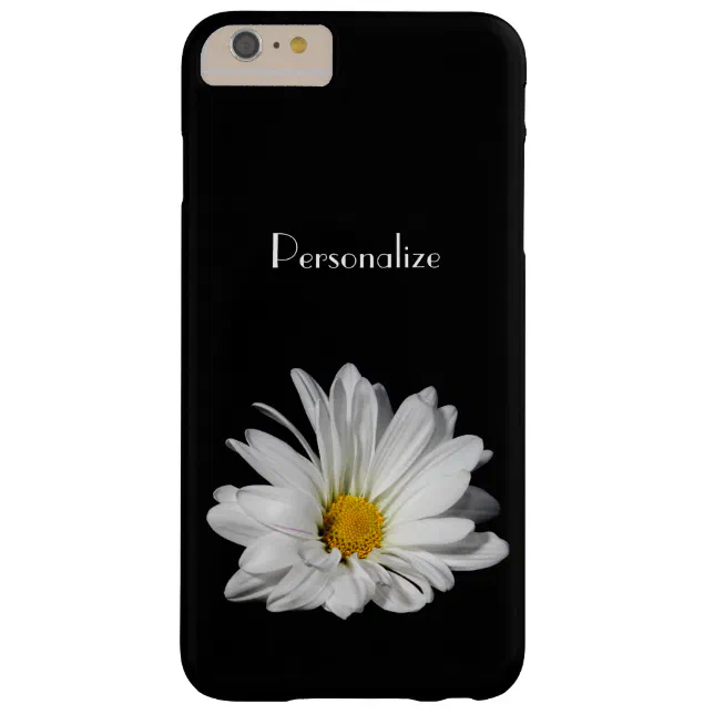 Elegant White Daisy Flower With Name Case-Mate iPhone Case | Zazzle