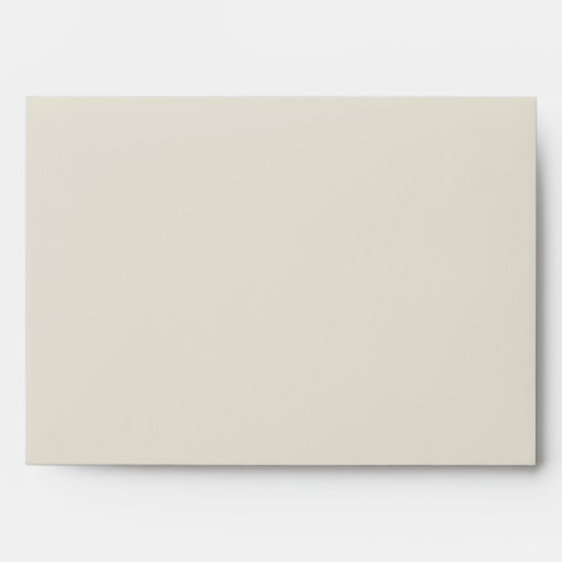 Elegant White Floral Champagne Wedding Invitation Envelope | Zazzle