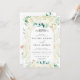 Elegant White Floral Garden Islamic Muslim Wedding Invitation | Zazzle