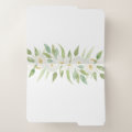 Elegant White Floral Watercolor Flowers File Folder | Zazzle