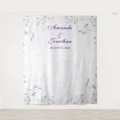 Elegant White Floral Wedding Photo Booth Backdrop | Zazzle