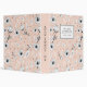 Elegant White Flowers Blush Pink Floral Pattern 3 Ring Binder | Zazzle
