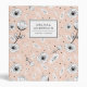 Elegant White Flowers Blush Pink Floral Pattern 3 Ring Binder | Zazzle