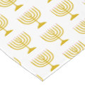 Elegant White Gold | Chanukah Hanukkiyah | MENORAH Tablecloth | Zazzle