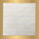 Elegant White Gold Double Lines Ceramic Tile | Zazzle