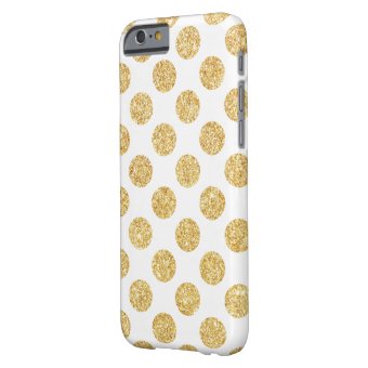Elegant White Gold Glitter Polka Dots Pattern Case-Mate iPhone Case ...