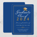 Elegant White Gold Script Royal College Graduation Announcement | Zazzle