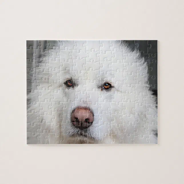 Elegant White Great Pyrenees Dog Puzzle | Zazzle