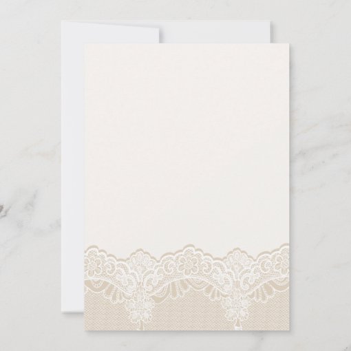 Elegant white lace with pearls wedding invitation | Zazzle