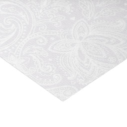 Elegant White Paisley Lace Tissue Paper | Zazzle