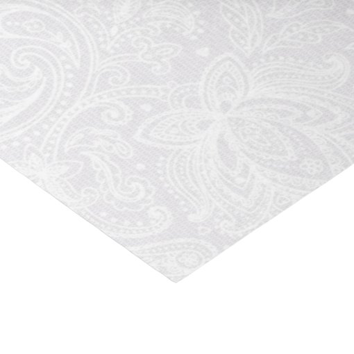 Elegant White Paisley Lace Tissue Paper | Zazzle