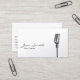 Elegant White Singer Music Voice Teacher Business Card | Zazzle