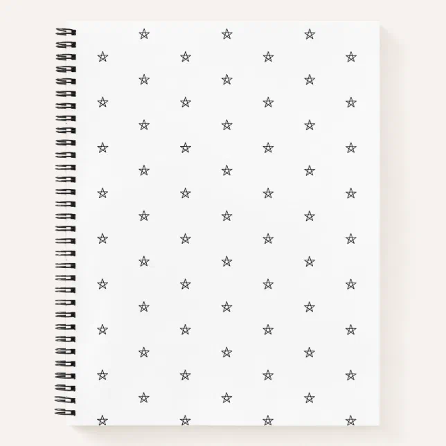 Elegant white Spiral Notebook | Zazzle