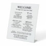 Elegant White Vacation Rental House Welcome Pedestal Sign | Zazzle
