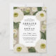 Elegant White Zinnia Flower Ivory Floral Wedding Invitation | Zazzle