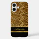 Elegant Wild Leopard Black and Gold Case-Mate iPhone Case | Zazzle