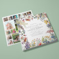 Elegant Wildflower Celebration Of Life Invitation | Zazzle
