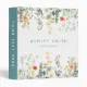 Elegant Wildflower Field 3 Ring Binder | Zazzle