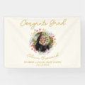 Elegant Wildflower Floral Graduation Photo Banner | Zazzle