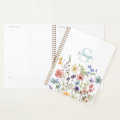 Elegant Wildflower Floral Personalized Planner | Zazzle