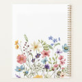 Elegant Wildflower Floral Personalized Planner | Zazzle