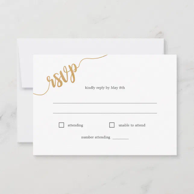 Elegant Wildflower song request RSVP card | Zazzle