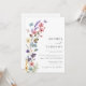 Elegant Wildflower Spring Summer Monogram Wedding Invitation | Zazzle