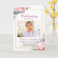 Elegant Wildflowers Fold Printable Funeral Program | Zazzle