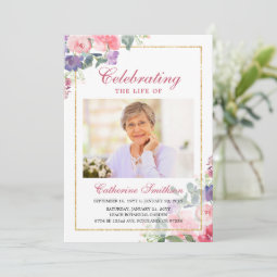 Elegant Wildflowers Printable Funeral Program | Zazzle