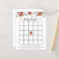 Elegant Winter Baby Shower Bingo Game Card | Zazzle