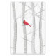 Elegant Winter Red Cardinal Botanical Woodland Tissue Paper | Zazzle