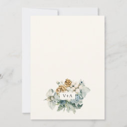 Elegant Winter Save The Date Card | Zazzle