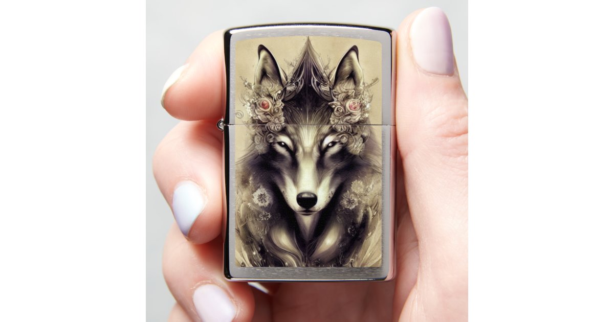 Elegant Wolf Zippo Lighter | Zazzle