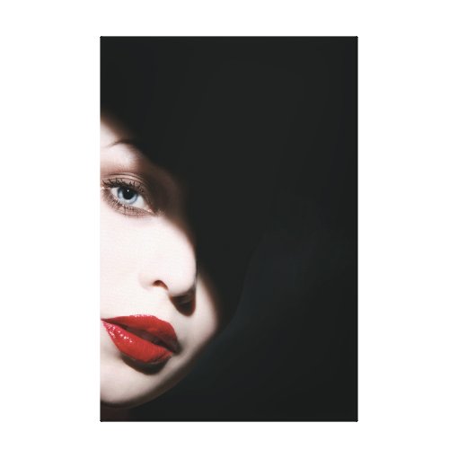 Elegant Women in a Shadow Canvas Print | Zazzle