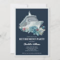 Elegant Women Retirement Party Cruise Ship Invitation | Zazzle