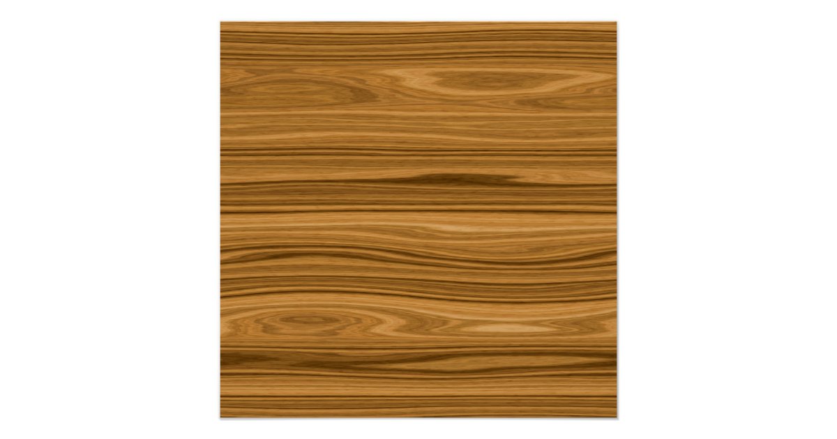Elegant Wood grain style Poster | Zazzle