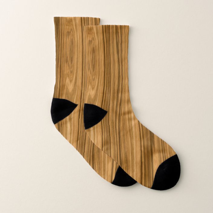 Elegant Wood grain style Socks | Zazzle.com