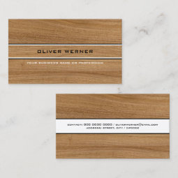 elegant wood texture rustic business card | Zazzle