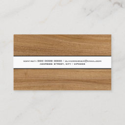 elegant wood texture rustic business card | Zazzle