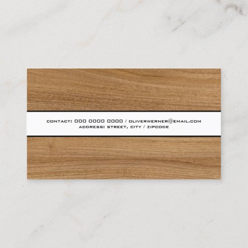 elegant wood texture rustic business card | Zazzle